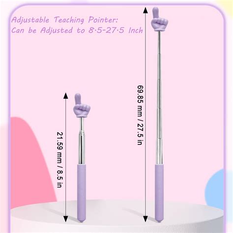 5 Pcs Retractable Teacher Pointer Stick For Classroom