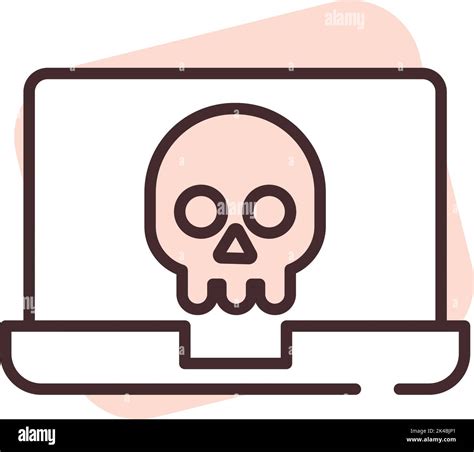 Cyber Security Attack Illustration Vector On White Background Stock Vector Image And Art Alamy