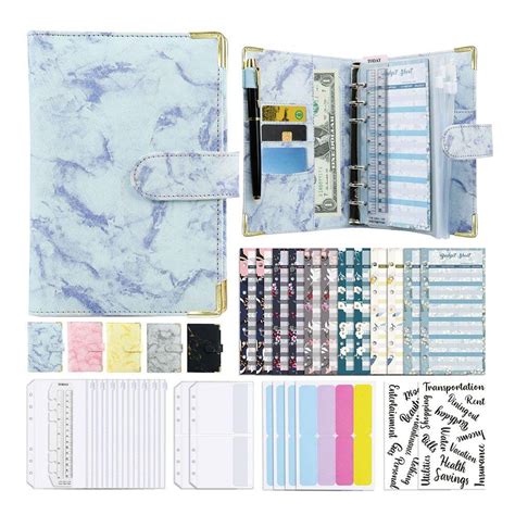 Satın Alın Practical Labels Cover Leather A6 Binder Cover Budget Binder