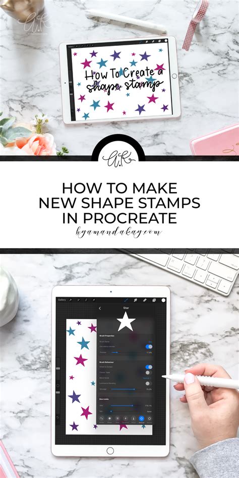 How To Create A Stamp Brush In Procreate VIDEO By Amanda Kay