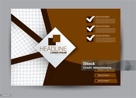 전단지 브로셔 빌보드 템플릿 디자인 가로 방향 교육 프리 젠 테이 션 웹 사이트 A4 용지에 대한 스톡 벡터 아트 및 기타 이미지 A4 용지 가리기 간판 Istock