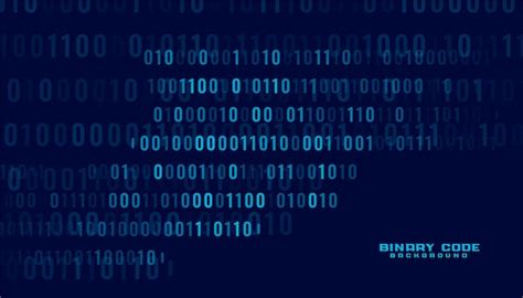 Free Vector Futuristic Binary Code Numbers Digital Data Background