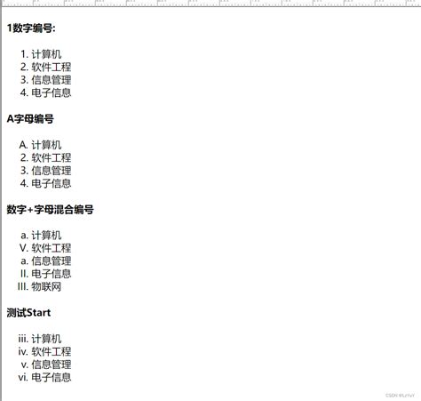 Html列表类型详解：有序、无序与嵌套 Csdn博客