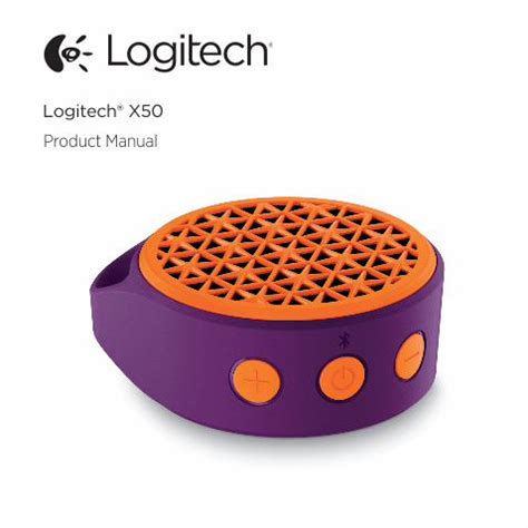 Pdf Logitech X Product Manualproduct Manual Logitech Contents English Deutsch