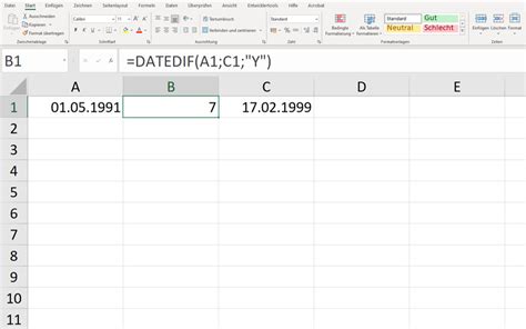Datedif Excel • Mit Anleitung Erklärt · Mit Video