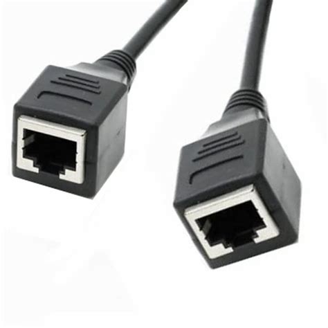 CM Ethernet LAN Female To Female Network Cable RJ CAT Extension Adapter Screws Not Included