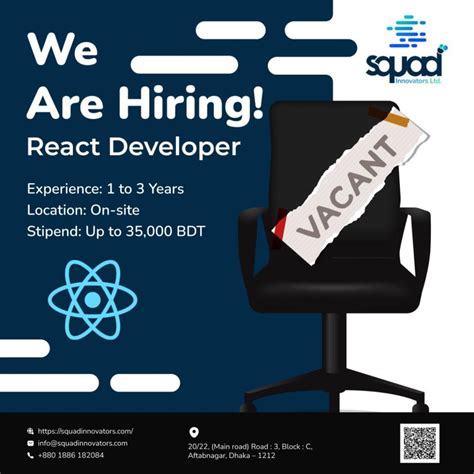 Md Sarawer Jahan Evan On Linkedin Job Opportunity Mid Level React Developer Experience 1 3