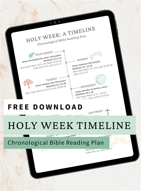 Printable Holy Week Craft Calendar Printables