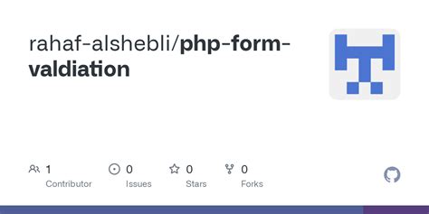 Github Rahaf Alshebliphp Form Valdiation