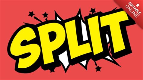 Split Discount Text Effect Generator Split Discount Text Effect Generator