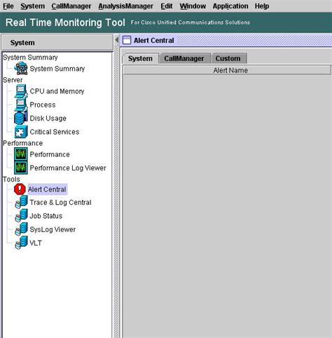 Rtmt Alert Central Problem Cisco Community