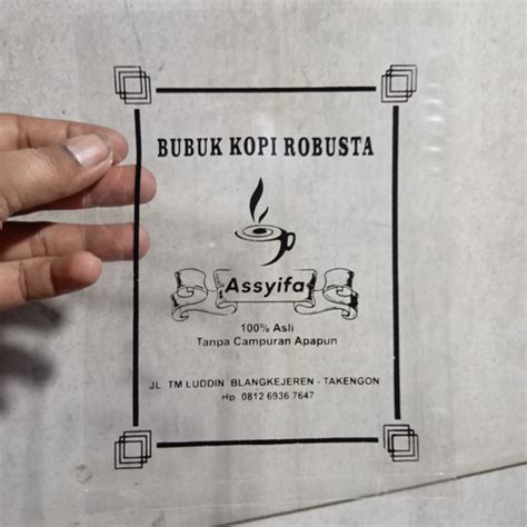 Jual Plastik PP X X Buat Kemasan Kopi Plus Sablon Custom Cetak Warna Kab Bogor The