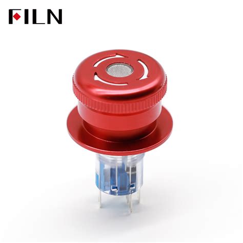 Illuminated Emergency Stop Push Button Mushroom Head Profile Metal Mm