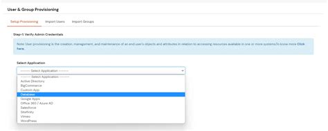 configure oracle database user provisioning and deprovisioning