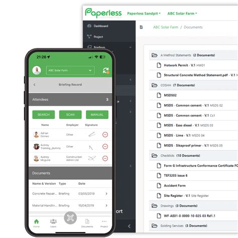 Paperless Risk Assesment And Method Statement Briefing App