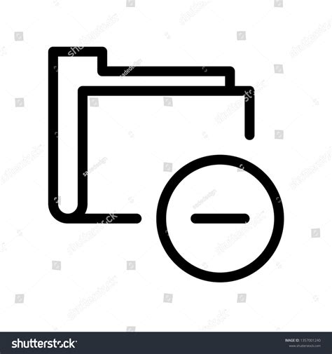Missing File Folder Icon Stock Vector Royalty Free 1357001240 Shutterstock