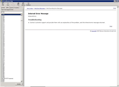Vugen Error Codes And Meaning Professional Performance Engineering