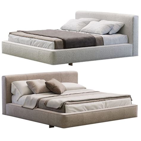 Minotti Yves Bed 376572 3d Model Download 3d Model Minotti Yves Bed