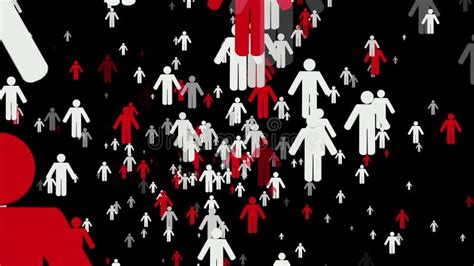 Rows Of Rotating Multifaceted Figures Motion Endless 3d Shapes With