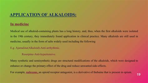 Alkaloids Classification Ppt1 Pptx