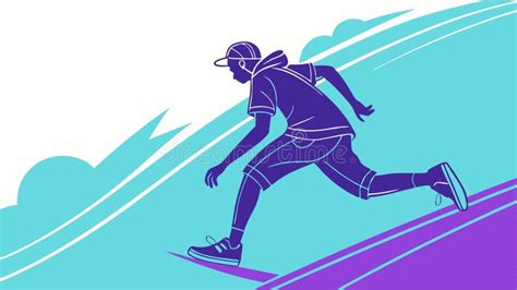 Dynamic Runner Motion Action Sports Design Vector Design Generative Ai