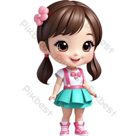 ภาพสาวน่ารักมีความสุขคาวาอิจิบิ เทมเพลต แบบ Png ดาวน์โหลดฟรี Pikbest