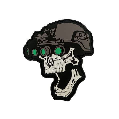 Parche Pvc Esqueleto TÁctico Grisblanco 💀 · Vsgun