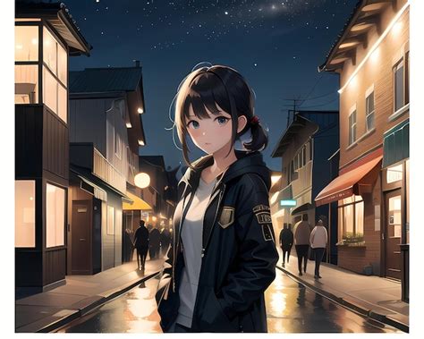 Premium Ai Image A Girl Concealed In The Shadows Of An Alley Ai Generated