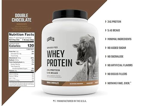 Levels Grass Fed 100 Whey Protein 5 Lb