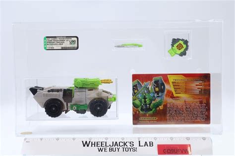 Springer Afa Graded U90 Transformers Timelines Botcon Exclusive 2007 Hasbro Wheeljacks Lab Springer Afa Graded U90 Transformers Timelines Botcon Exclusive 2007 Hasbro Wheeljacks Lab
