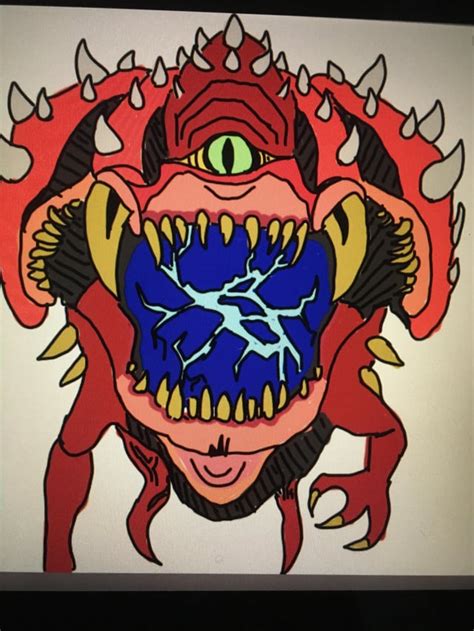 Cacodemon Drawing Oc R Doom