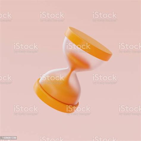3d 렌더링 파스텔 배경에 격리된 모래시계 최소한의 디자인 3d 렌더링 3차원 형태에 대한 스톡 사진 및 기타 이미지 3차원 형태 개념 개념 기호 Istock