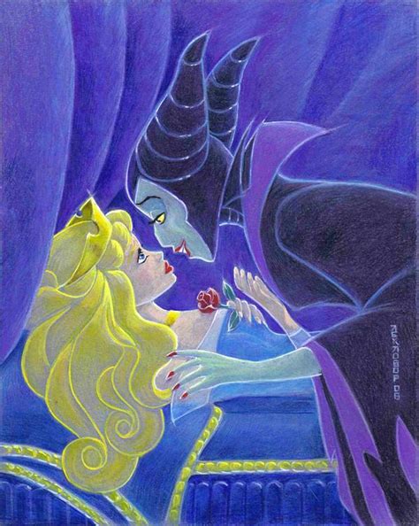 Aurora And Maleficent ~ Sleeping Beauty 1959 Maleficent Disney
