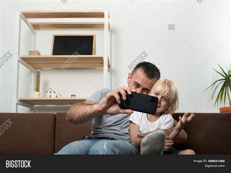 Father Taking Selfie Image And Photo Free Trial Bigstock