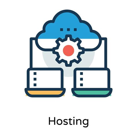 Trendy Server Hosting 35889043 Vector Art At Vecteezy