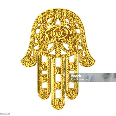 골든 Hamsa 파티마 부적 상징의 손 3 차원 렌더링 눈 신체 부분에 대한 스톡 사진 및 기타 이미지 눈 신체 부분 알라 신 금 금속 Istock