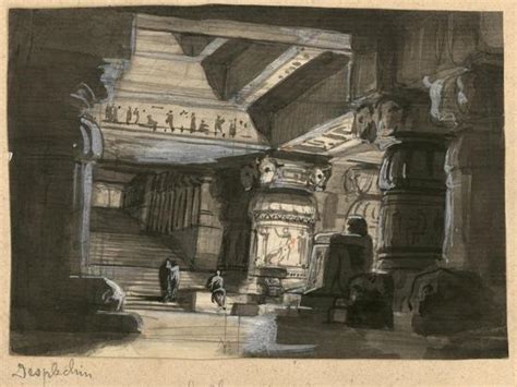 Stage Design For The Opera Die Zauberflöte By Wolfgang Amadeus Mozart