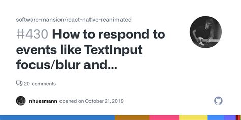 How To Respond To Events Like Textinput Focus Blur And Keyboard Show Hide Issue