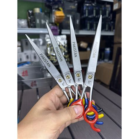 Pakistan Barber Scissors 8” Inch Ice Tempered Stainless Steel Ready To