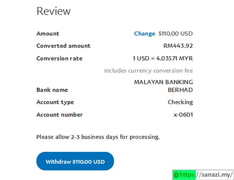 Panduan Keluarkan Duit Paypal Ke Akaun Bank Sanazimy