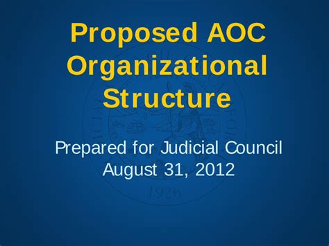 Pdf Presentation Proposed Aoc Organizational Structure Dokumentips