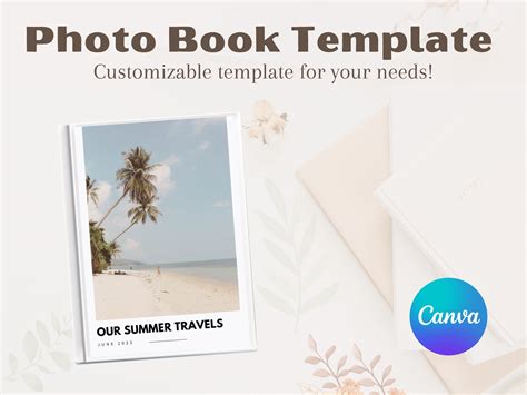 Photo Memory Book Template Coffee Table Book Personalized Photo Book Canva Template