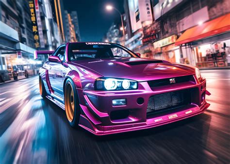 Nissan Skyline R34 Wallpaper Drift