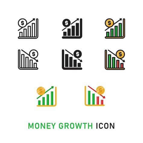 Premium Vector Vector Icon Design Of Statistic Uptrend And Downtrend