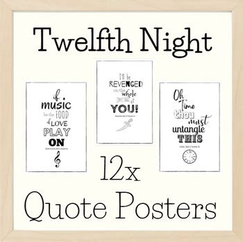 Twelfth Night Quote Posters And Postcards Shakespeare By Sunshine