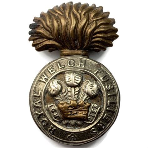Ww1 Royal Welsh Fusiliers Regiment Rwf Cap Badge First Pattern