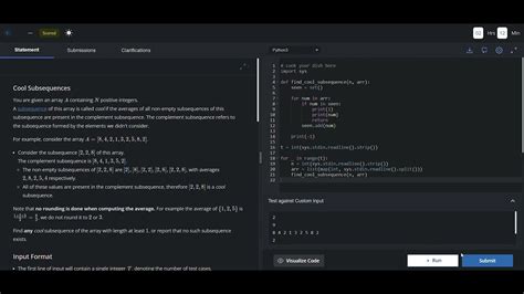 Cool Subsequences Codechef Solution Coding Hirings Codechef Programming Youtube