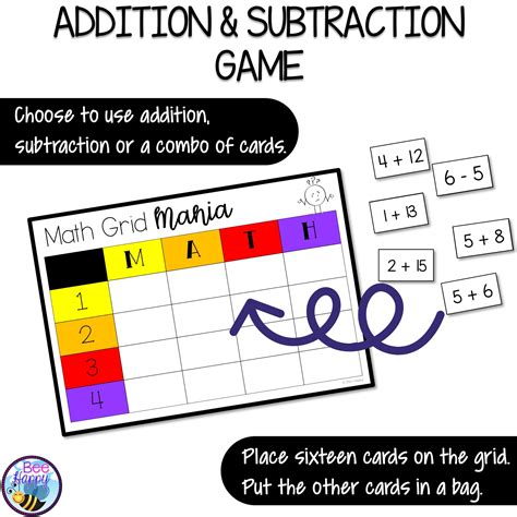 Addition And Subtraction Game Australian Teachers Marketplace