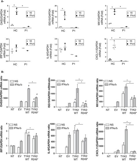 Effect Of Tyk2 P R249 Mutation On Ifn Stimulated Genes Isgs Download Scientific Diagram