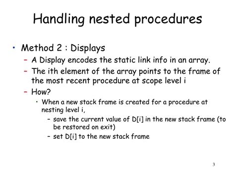 Ppt Handling Nested Procedures Powerpoint Presentation Free Download Id6681156